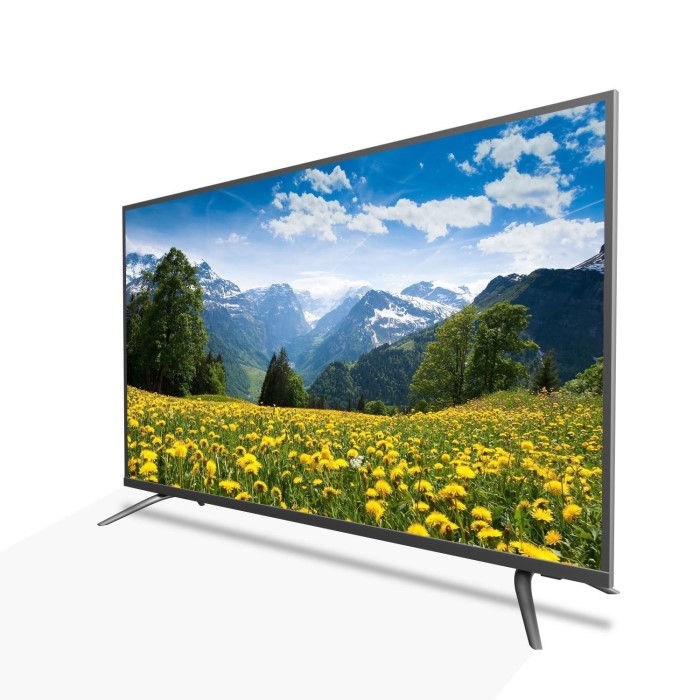 50" Silver 4K Ultra HD LED Smart TV with Android and Freeview HD eiq ...