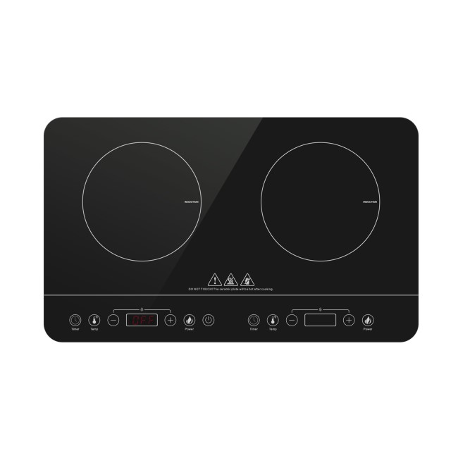 electriQ 2 Zone Portable Induction Hob eiq2indport | Appliances Direct