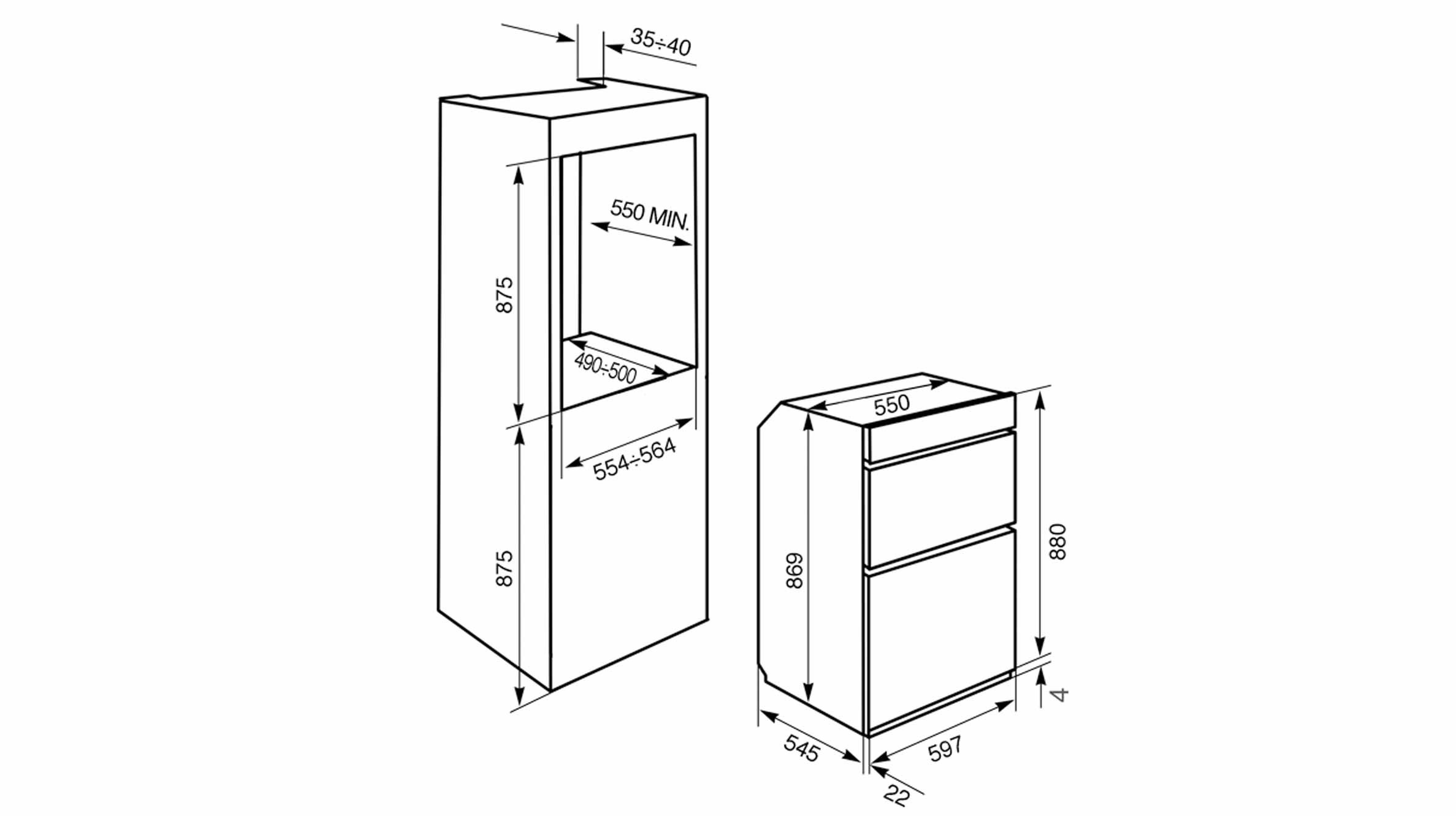 GRADE A1 - Smeg DOSF44X Cucina 60cm Stainless Steel Electric Double ...