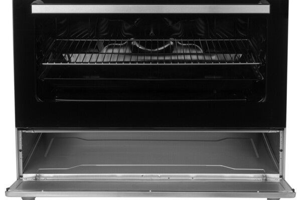 electriQ 90cm Gas Single Oven Range Cooker - Stainless Steel ...